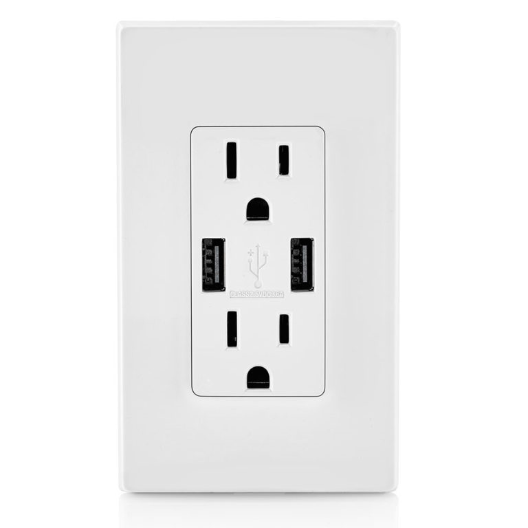 Duplex Receptacle/with 2 USB ports | Aterra Designs